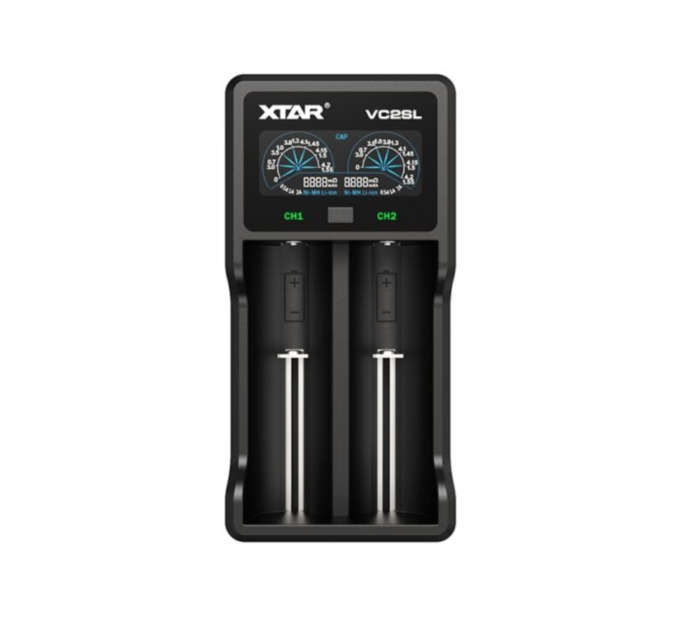 XTAR VC2SL Fast Charging 2-Bay Battery Charger and Power Bank | Torch ...